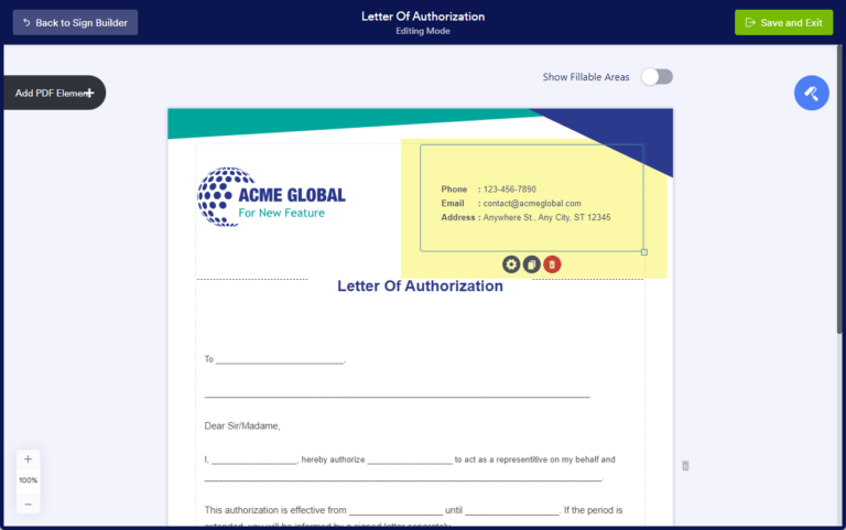 How to Use a Sign Template and Customize it in Sign Builder