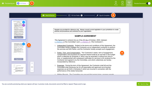 How to Preview Document From a Different Signer’s Point of View
