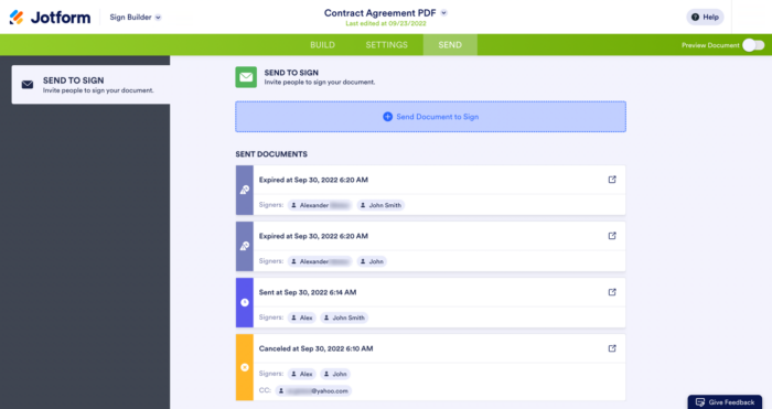 How to Restore an Expired Signature Request