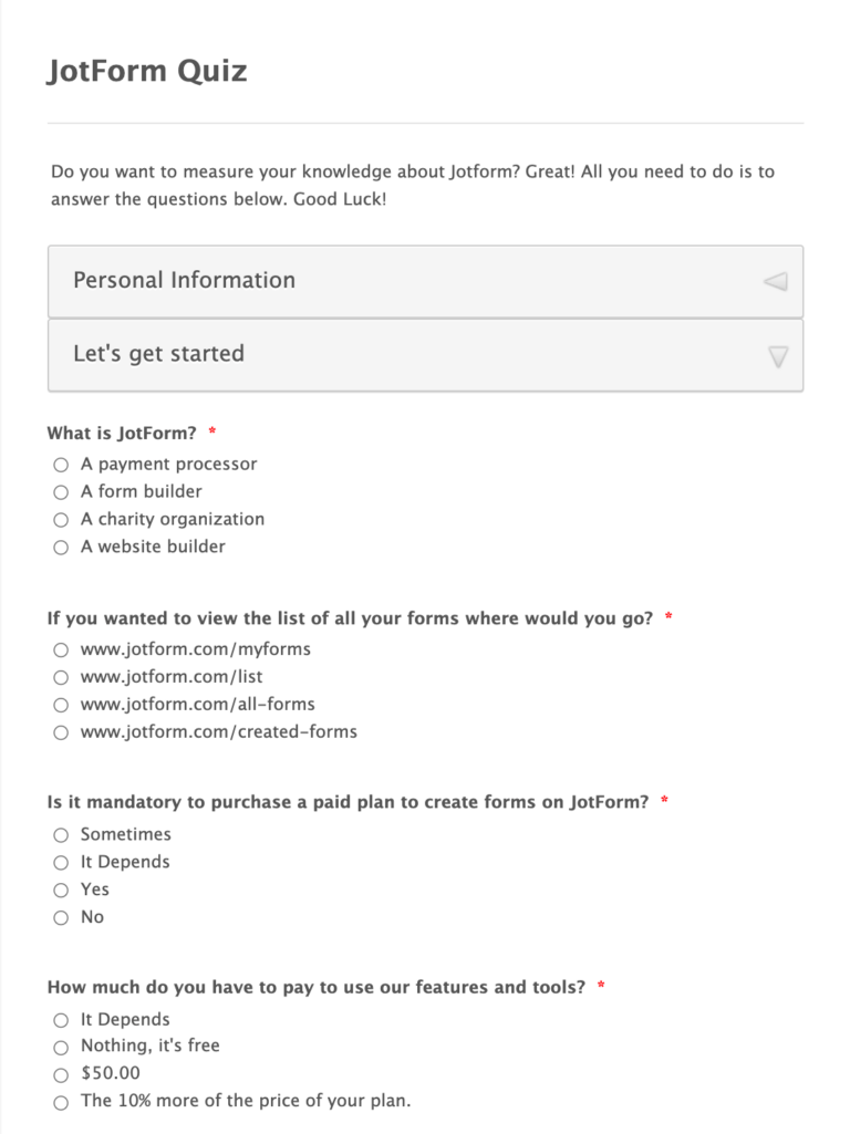 Créer un questionnaire sur Google Forms | The Jotform Blog