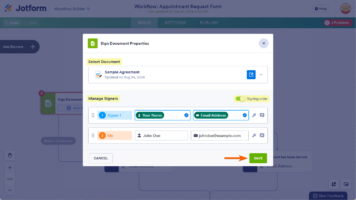 How to Request Electronic Signatures With Jotform Workflows