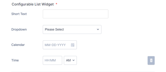 How to Change the Layout of the Configurable List Widget