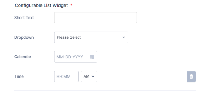 How to Change the Layout of the Configurable List Widget