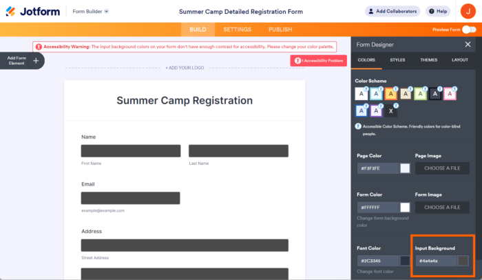 How to Fix the Form Accessibility Errors