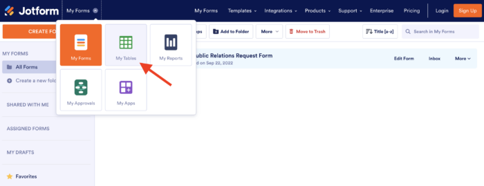 Announcing Jotform Tables