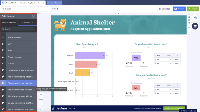 Announcing Jotform Report Builder