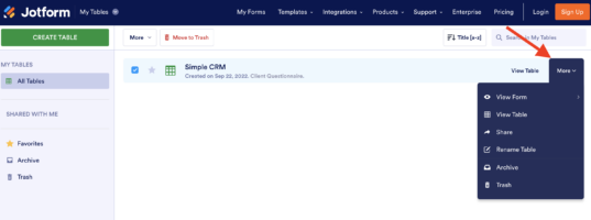 Announcing Jotform Tables