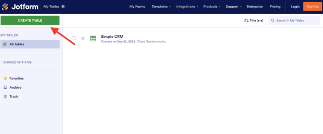 Announcing Jotform Tables