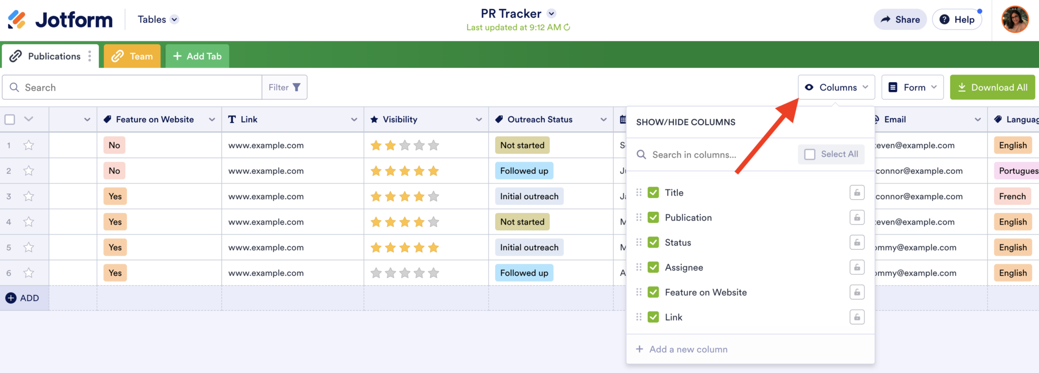Announcing Jotform Tables