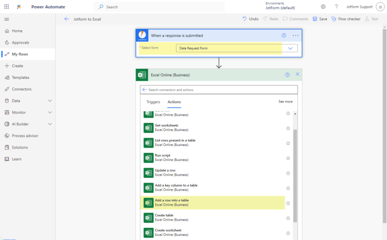 How to Use Jotform Enterprise in Microsoft Power Automate