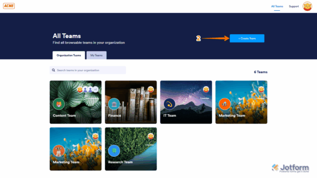 How to Create a Jotform Team