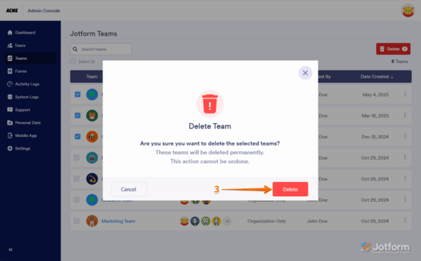 How to Manage All Teams as the Server Admin in Jotform Enterprise