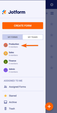 How to Use Jotform Teams on Your Mobile Device