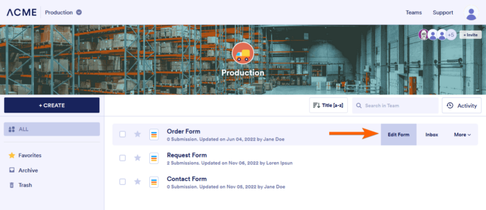 How to Edit a Form in Teams