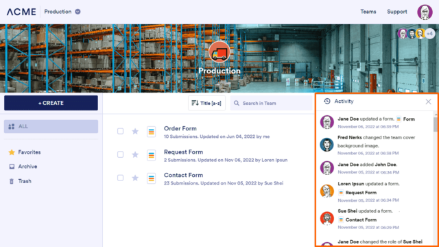 How to View the Activity Log of a Team