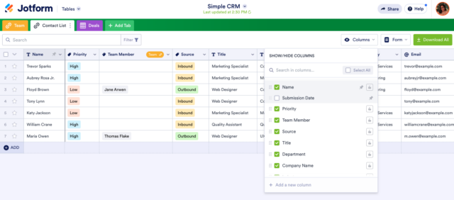 How to display Jotform submissions on your website | The Jotform Blog