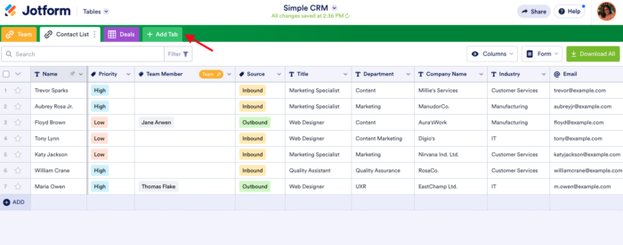 How to display Jotform submissions on your website | The Jotform Blog