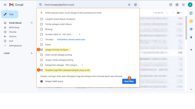 Cara Mencegah Email Masuk ke Folder Spam Gmail