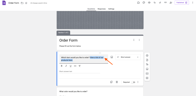 How to add a link to a Google Form | The Jotform Blog
