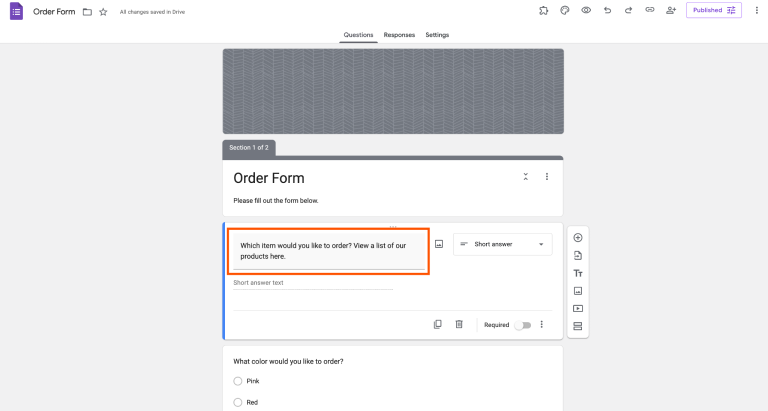 How to add a link to a Google Form | The Jotform Blog