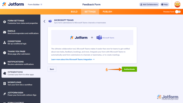 How to Integrate Your Form with Microsoft Teams