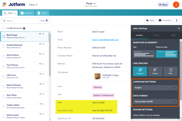 How to Access and Change the Settings of Jotform Inbox