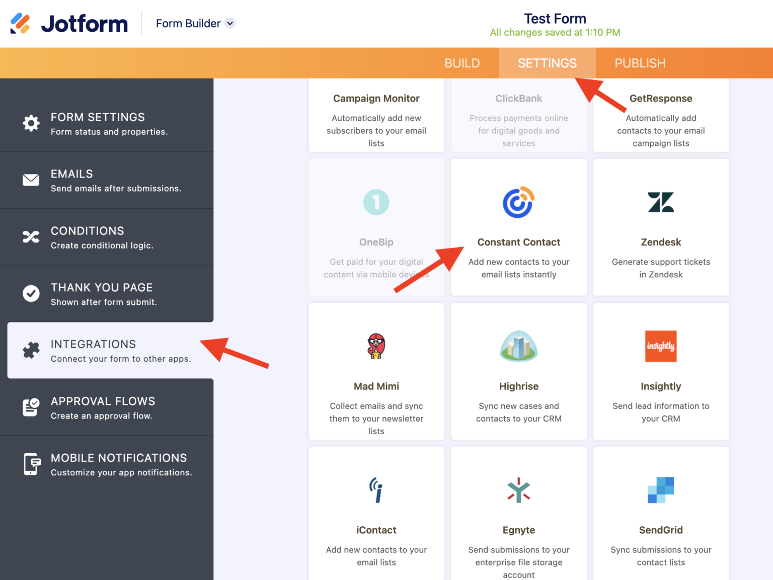 Jotform Now Integrates with Constant Contact | The Jotform Blog