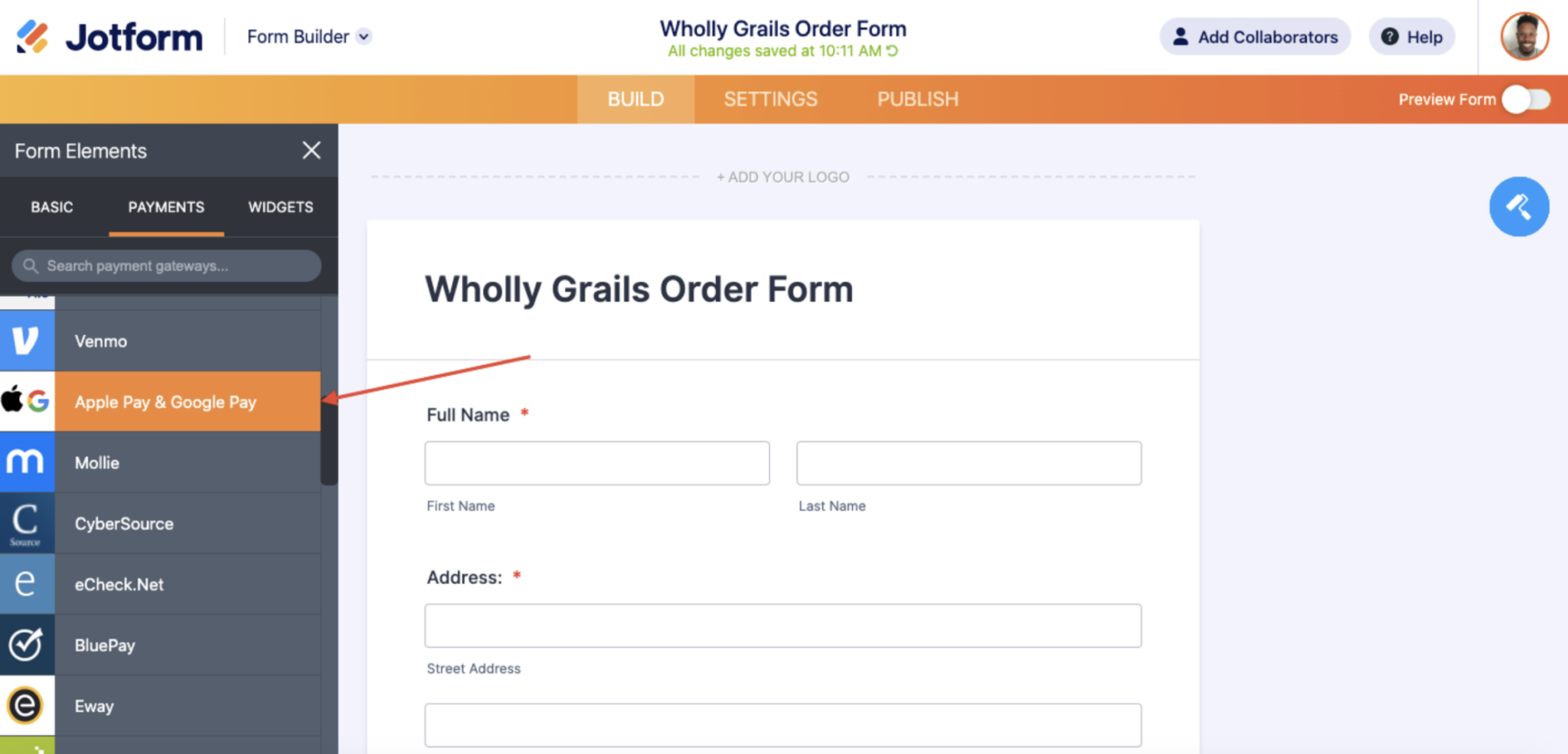 How to accept payments using Google Pay | The Jotform Blog