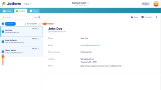How to Archive and Unarchive Submissions in Jotform Inbox