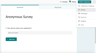 How to create an anonymous survey in Microsoft Forms | The Jotform Blog