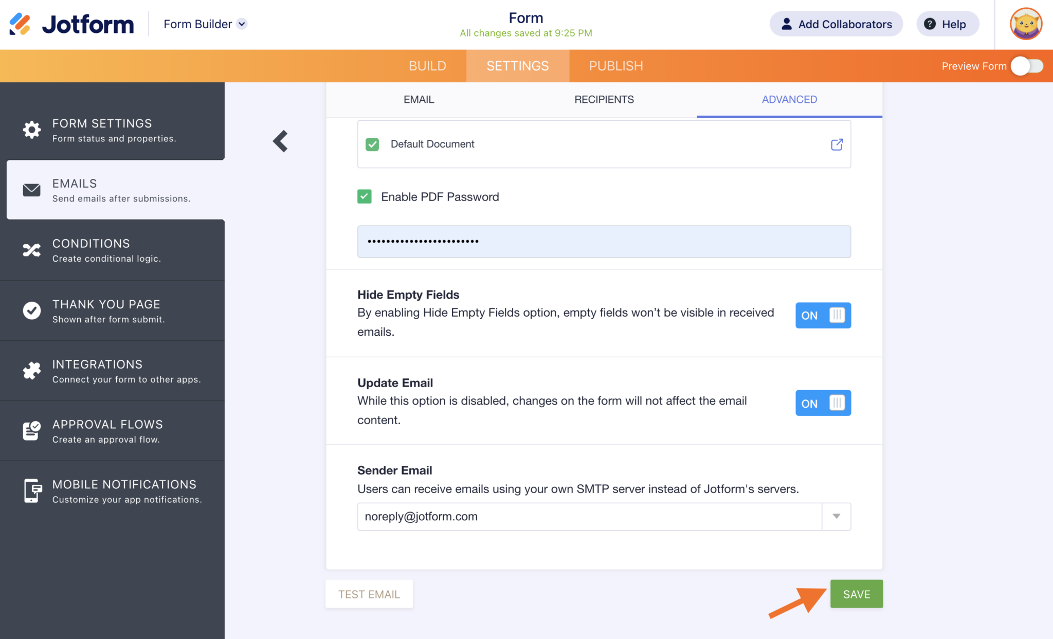New feature: Create password protected PDFs for submission emails | The Jotform Blog