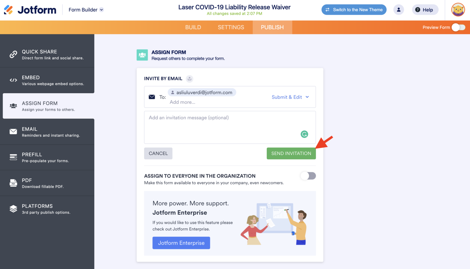 How to add colleagues to your Jotform account to foster cooperation ...
