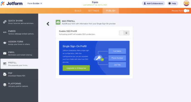Announcing: Form prefill through SSO | The Jotform Blog