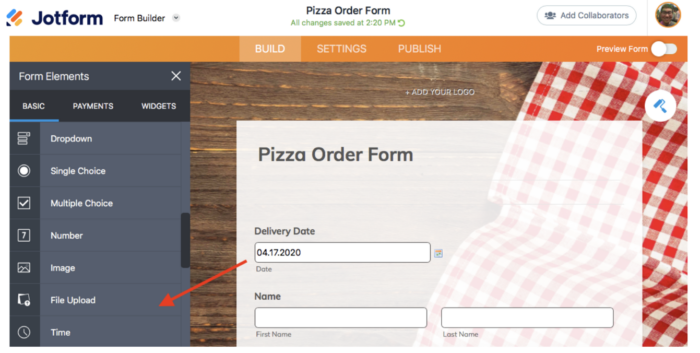 How to make order forms for pickup and delivery | The Jotform Blog