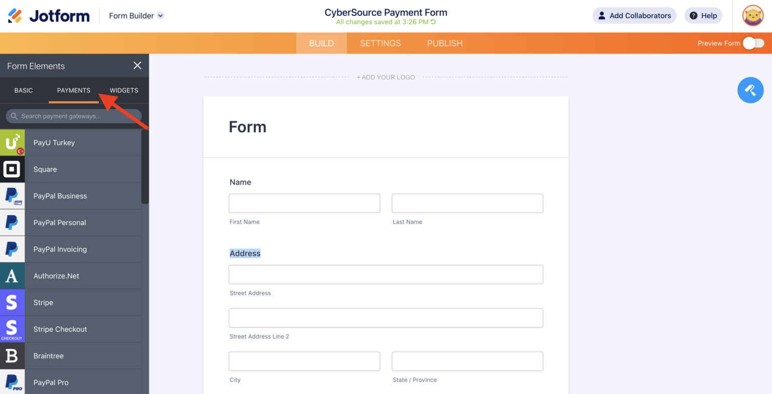 Introducing Jotform + CyberSource: A secure way to get paid | The ...