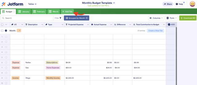 9 table templates to help with your nonprofit in 2025 | The Jotform Blog