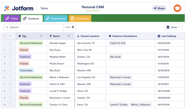 What is personal CRM software, and why do you need it? | The Jotform Blog