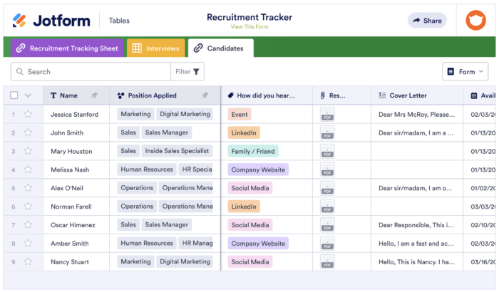 What is a recruitment management system (RMS)? | The Jotform Blog