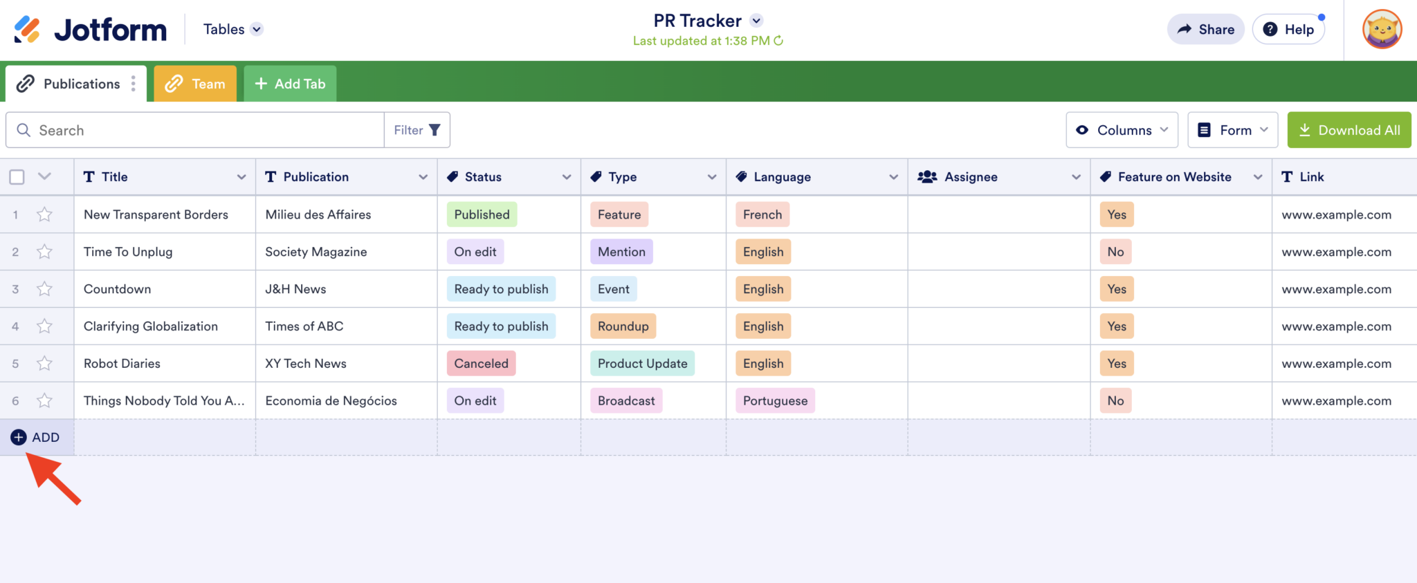 9 table templates to help with your nonprofit in 2026 | The Jotform Blog