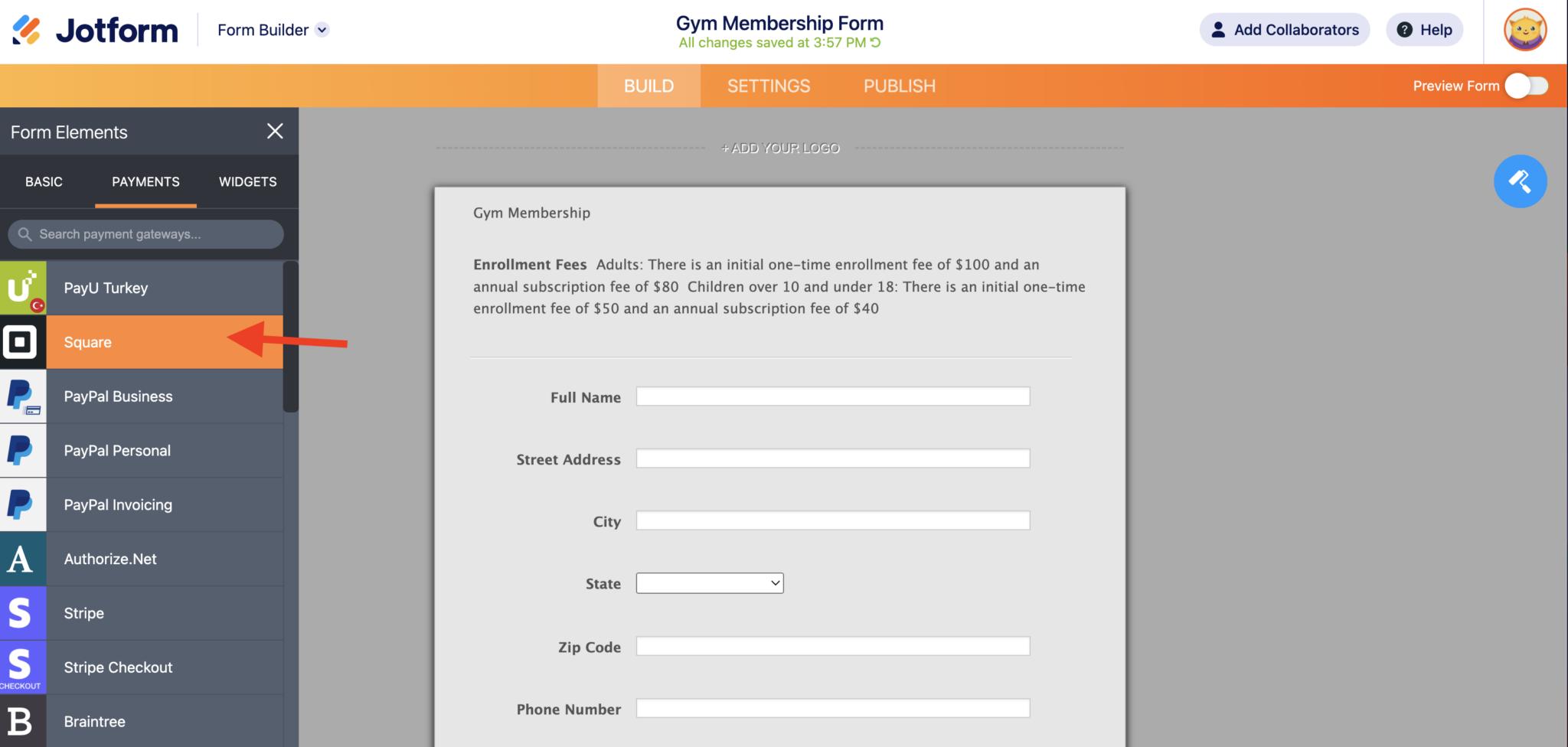 You can now accept recurring Square payments through your forms | The Jotform Blog