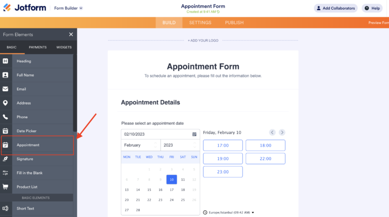 How to schedule an appointment with Jotform | The Jotform Blog