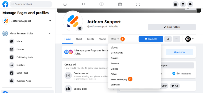 Adding a Form to Facebook Using Custom Iframe App
