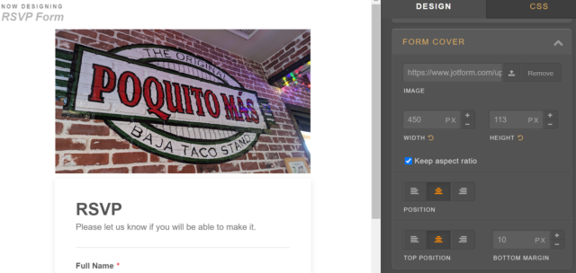 How to change the Google Forms header image size | The Jotform Blog