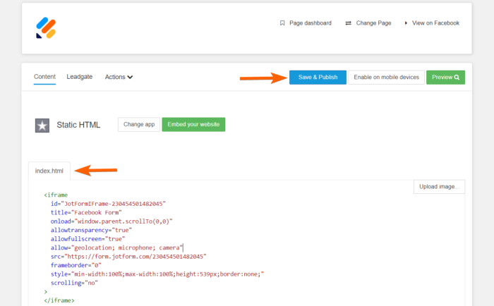 Adding a Form to Facebook Using Custom Iframe App