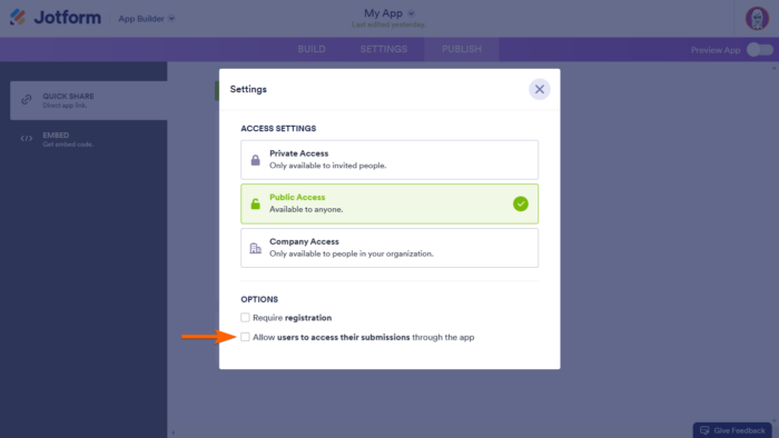 How to Remove Jotform Branding From Your App
