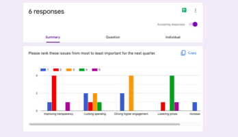How to add ranked choices in questions in Google Forms | The Jotform Blog