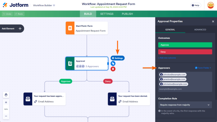 How to Request a Group Approval With Jotform Workflows