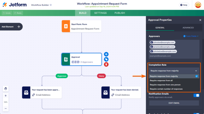 How to Request a Group Approval With Jotform Workflows