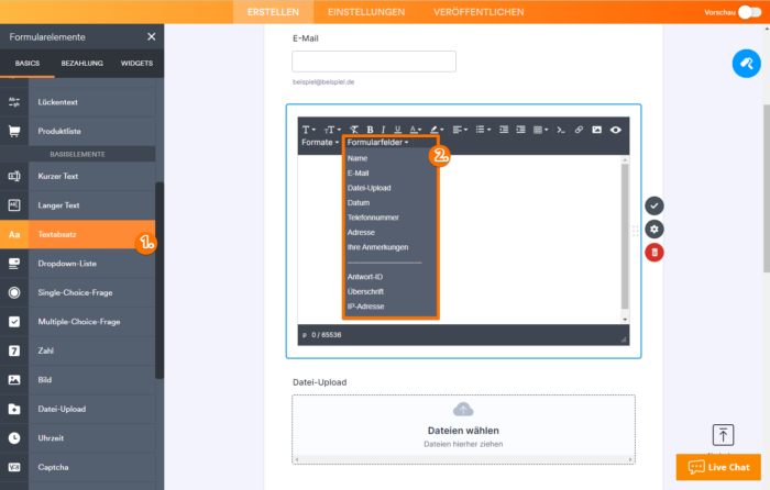 Wie Sie Feld-IDs und eindeutige Namen findet