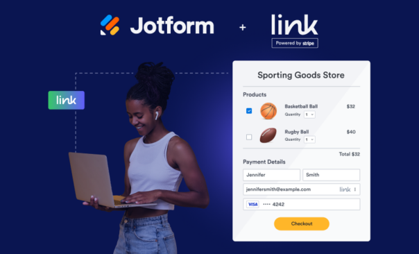 Introducing one-click checkout with Link by Stripe | The Jotform Blog